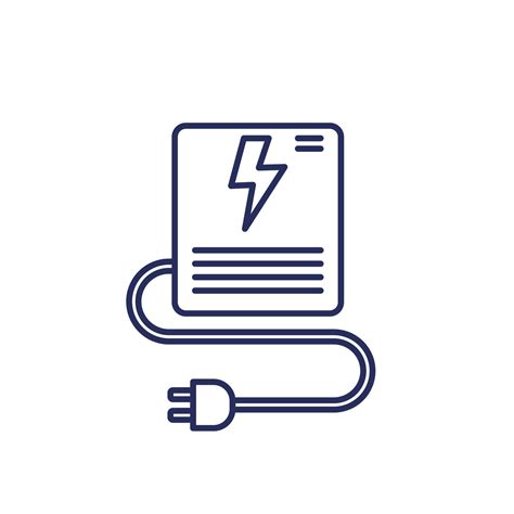 Ups Uninterruptible Power Supply Line Icon 24149918 Vector Art At Vecteezy