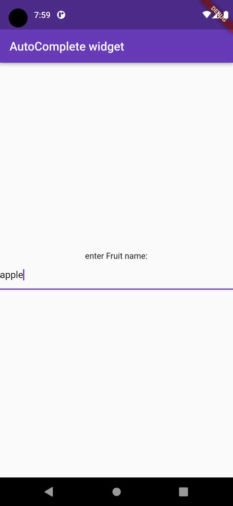 Flutter Autocomplete Widget Geeksforgeeks
