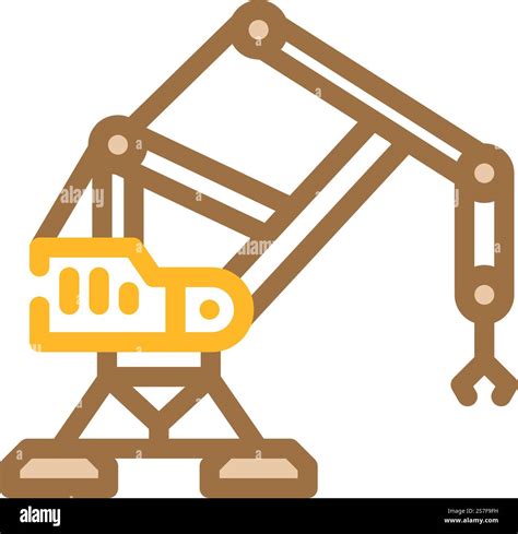 Unloading Steel Production Color Icon Vector Unloading Steel Production Sign Isolated Symbol