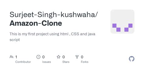 Github Surjeet Singh Kushwahaamazon Clone This Is My First Project