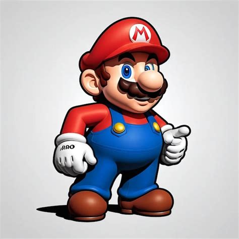 Super Mario Vector Illustration Premium Ai Generated Image