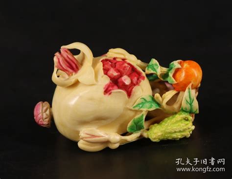 【图】贵重品 日本购回《希品 纯手工 镂空精雕 石榴 多子多福 鼻烟壶”》这件 鼻烟壶 ”纯手工制作，器型非常独特 ，纯手工镂空精雕 石榴 佛手 桃子 苹果 果实”图案（寓意：多子多福