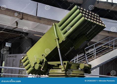 Multi Barrel Rocket Launcher Mrl Or Multiple Launch Rocket System Mlrs With32 Launch Tubes