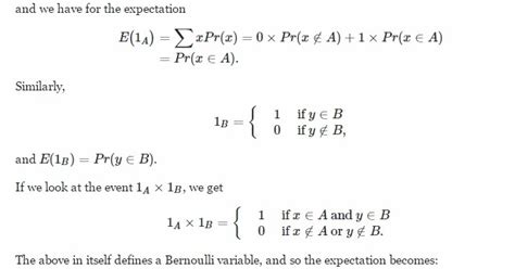 Integral Measure And Martingale Expectation Of An Indicator Function
