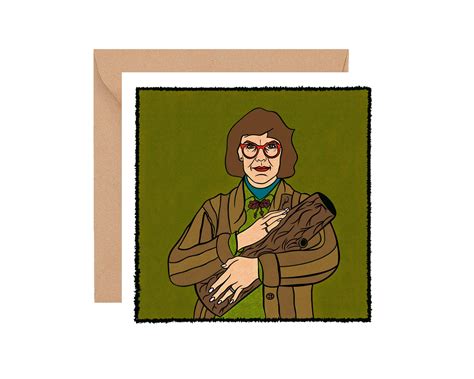 Log Lady Greetings Card Twin Peaks Inspired Etsy Uk