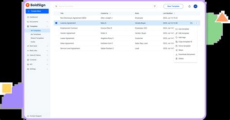Create Esignature Templates For Unlimited Reuse Boldsign
