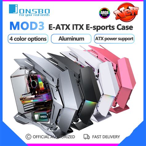 Jonsbo Mod E Atx E Sports Case Atx Matx Itx All Aluminum Game Chassis Gray Black V Argb