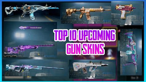 Top 10 Upcoming Upgradable Gun Skins In Pubg Mobile Next Upgrade Gun