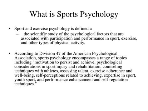 Ppt Sports Psychology Powerpoint Presentation Free Download Id644506