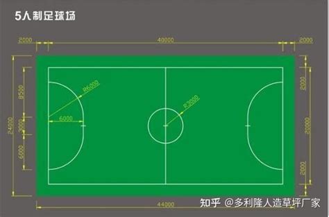 五人制标准足球场地尺寸 知乎