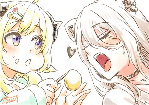 Shishiro Botan Tsunomaki Watame Shishiro Botan And Tsunomaki Watame Hololive Drawn By Buru