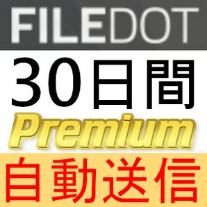 樂淘letao 日本代購代拍直送香港－【自動送信】filedot プレミアムクーポン 30日間 完全サポート 最短1分発送