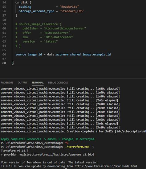 Terraform Deploy Azure Vm Based On Customize Image Available On