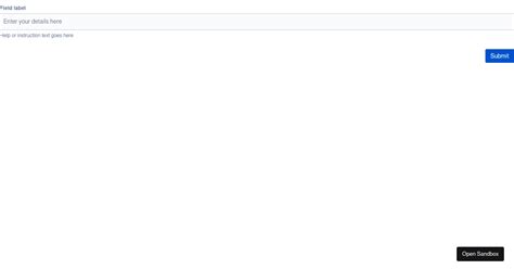 Text Field Form Codesandbox