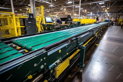 Conveyor Belt With Automated Defect Detection Sys Premium Ai Generated Image Conveyor Belt With Automated Defect Detection Sys Premium Ai Generated Image