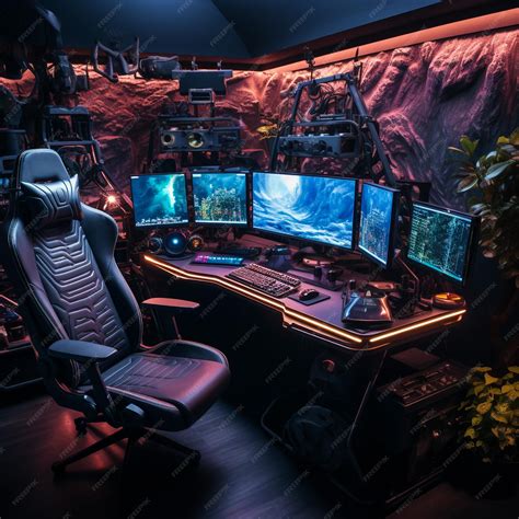 Premium Photo Ultimate Gaming Computer Desktop Setup