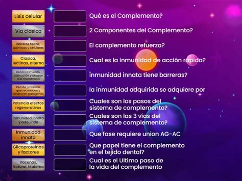 Sistema De Complemento Une Las Parejas