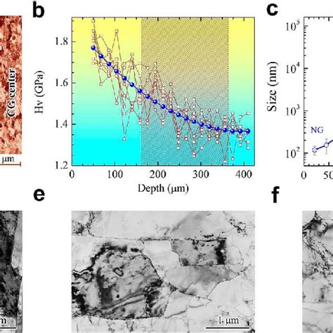Microstructure And Microhardness In A Gradient Structured Gs If Steel Download Scientific