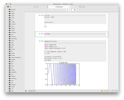 Jupyter Notebooks On Atom Ratom
