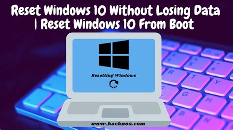 Reset Windows Without Losing Data