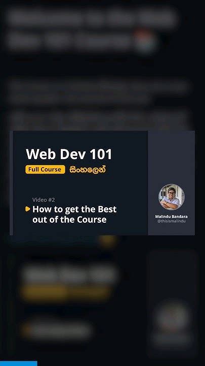 How To Get The Best Out Of Our Webdev101 Web Development Course Webdev