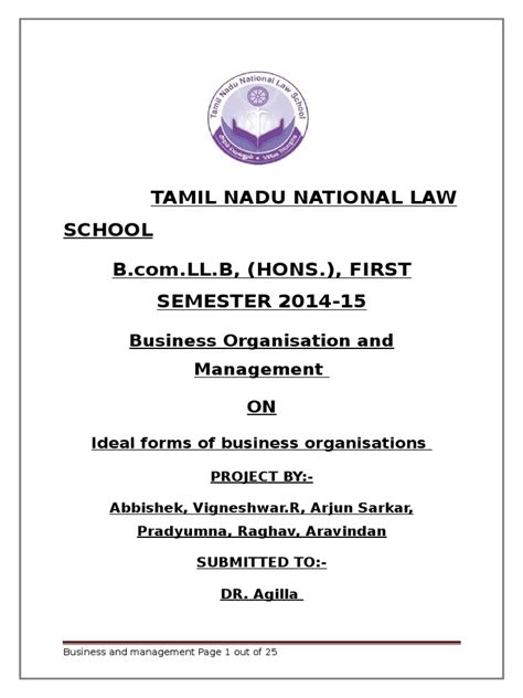 Business Organisation And Management 1st Semester Pdf Partnership Cooperative