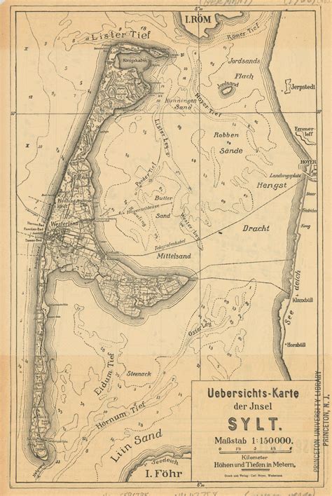 Uebersichts Karte Der Insel Sylt Agsl Geodiscovery