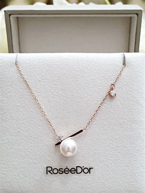 로제도르 로제도르 아코야진주 75mm 핑크골드 목걸이 Fnf2 C 0319 Pg 위시버킷