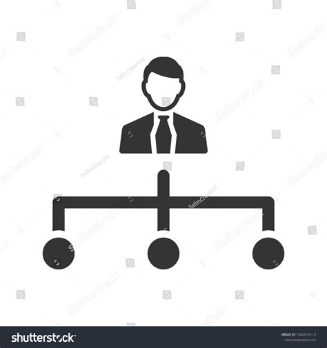 Business Hierarchy Structure Vector Icon เวกเตอร์สต็อก ปลอดค่าลิขสิทธิ์ 1582013113 Shutterstock