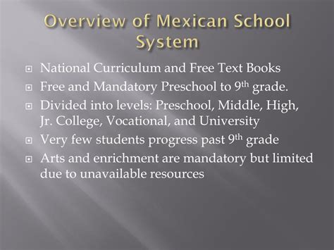 Ppt Education In Mexico And The United States Powerpoint Presentation