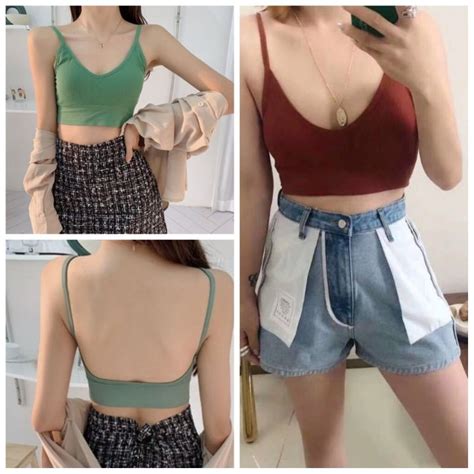 🆕 สายเดี่ยว เว้าหลัง Sexy สปอร์ตบรา เสริมฟองน้ำ ผ้านุ่ม ระบายอากาศ เกรดพรีเมี่ยม 🆕 Th