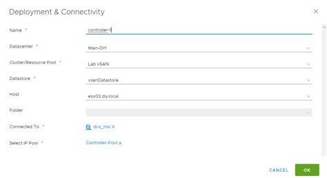Deploying NSX Controller Part
