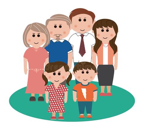 Familia De Tres Miembros Ilustración Del Vector Ilustración De