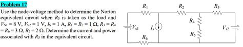 solved problem 17use the node voltage method to determine