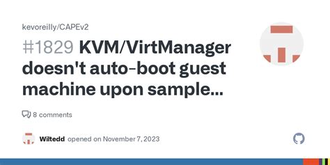 kvm virtmanager doesn t auto boot guest machine upon sample submission