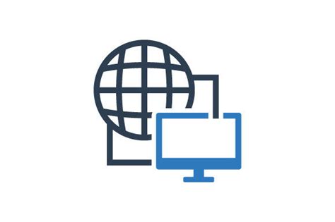 internet connection computer icon graphic by anwar016bd · creative fabrica