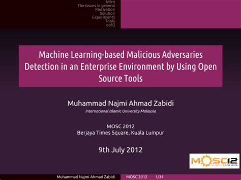 PDF Machine Learning Based Malicious Adversaries Detection In An Enterprise Environment By