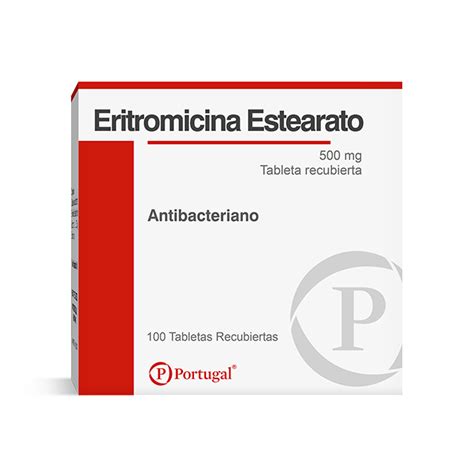 Eritromicina 500 Mg Tabletas Recubiertas Blister Boticaportugal