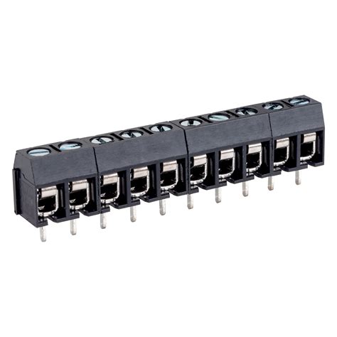 Truconnect 210448 10 Way 10a Black Interlocking Terminal Block 5mm Rapid Electronics