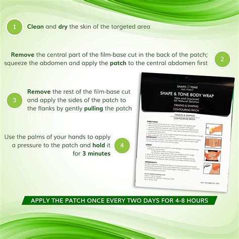 Natural Anti Cellulite Body Wrap Firming And Shaping Contouring Patch 5 Wraps Gel Buy Now