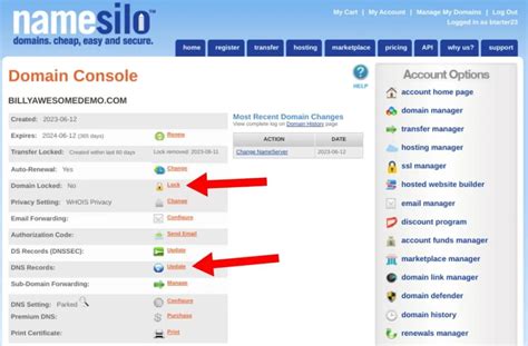 Guide How To Register And Configure Your Domain At Namesilo Launch