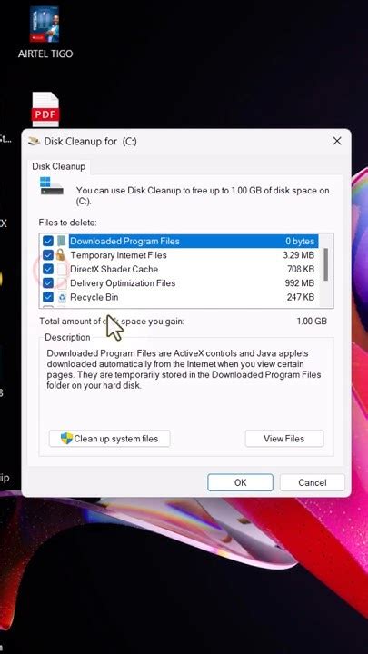 Free Up Disk Space In Seconds Cleanmgr Shorts Windows Tutorial Youtube