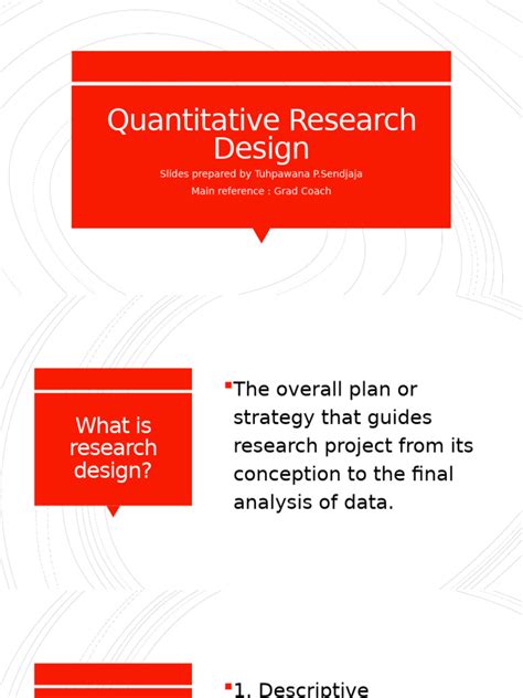 Quantitative Research Design Overview Pdf Statistics Quantitative