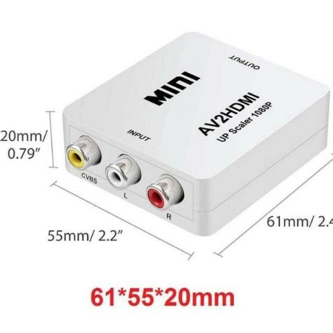 Jual Converter HDMI Female To AV Female MINI HDMI2AV Shopee Indonesia