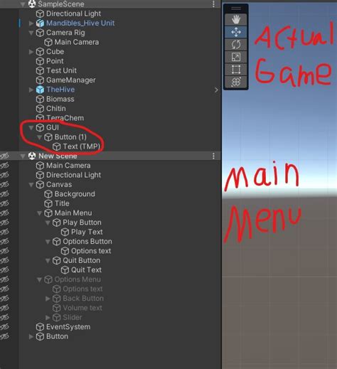 Buttons For Gui Only Work In Main Menu Despite The Main Menu Being In A