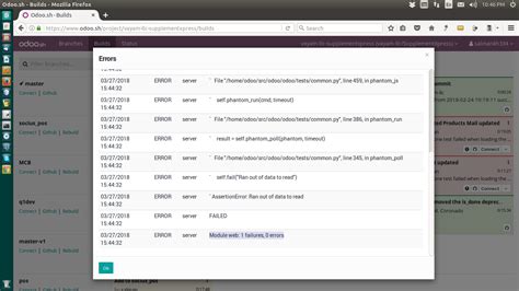 Assertionerror Ran Out Of Data To Read In Odoosh · Issue 23928