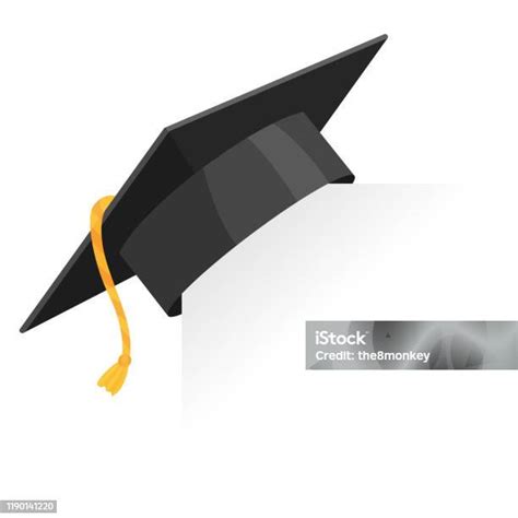 종이 모서리에 졸업 모자 또는 박격포 보드 흰색 배경에 격리된 벡터 교육 디자인 요소 학사모에 대한 스톡 벡터 아트 및 기타 이미지 학사모 졸업식 벡터 Istock