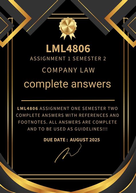 lml4806 assignment 1 semester 2 2025 answers references and footnotes