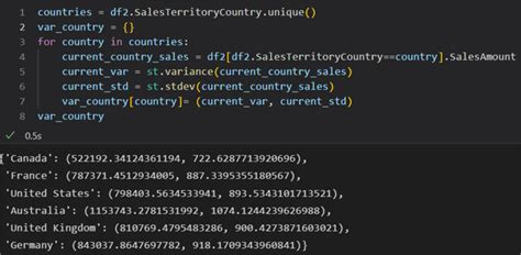 Python Functions Median Quantiles Variance Stdev And Correlation