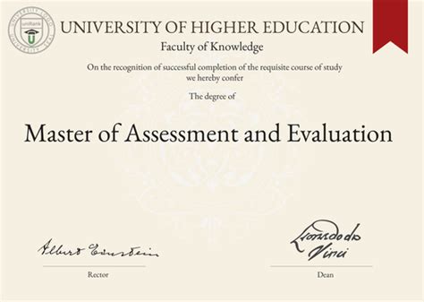 Master Of Assessment And Evaluation Mae
